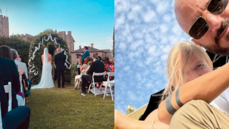 Nicola Vaporidis Ali Rinaldo si sono sposati. Le foto e gli ospiti