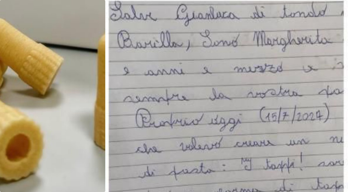Margherita, bimba di 9 anni scrive al CEO di Barilla: “Vorrei una pasta ...