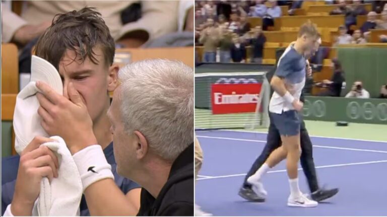 "Ho sentito crac". Dramma in campo per il campione di tennis, finisce ...