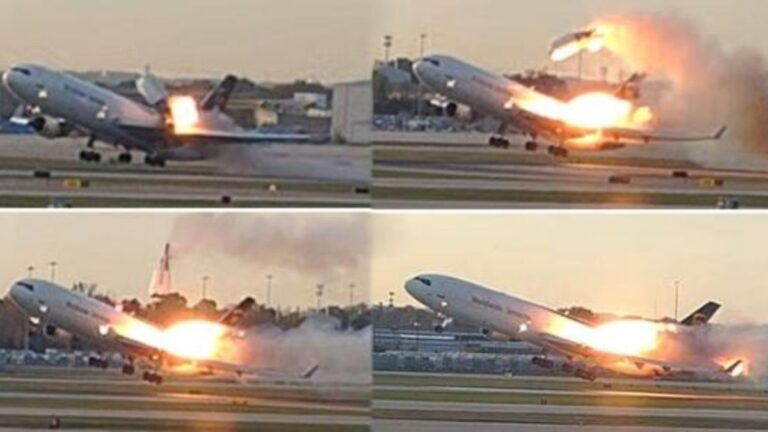 Terribile incidente aereo, così il motore si è staccato all'improvviso ...