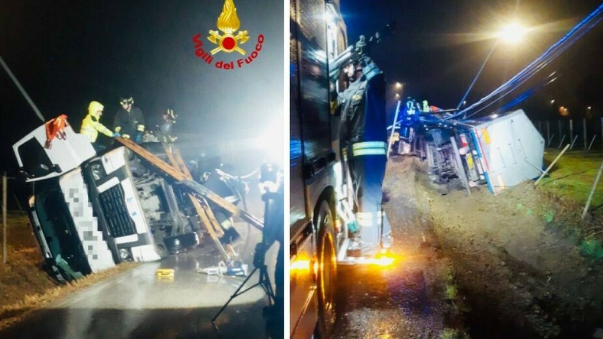 "Intrappolato lì dentro". Il camion si ribalta, incidente spaventoso in ...